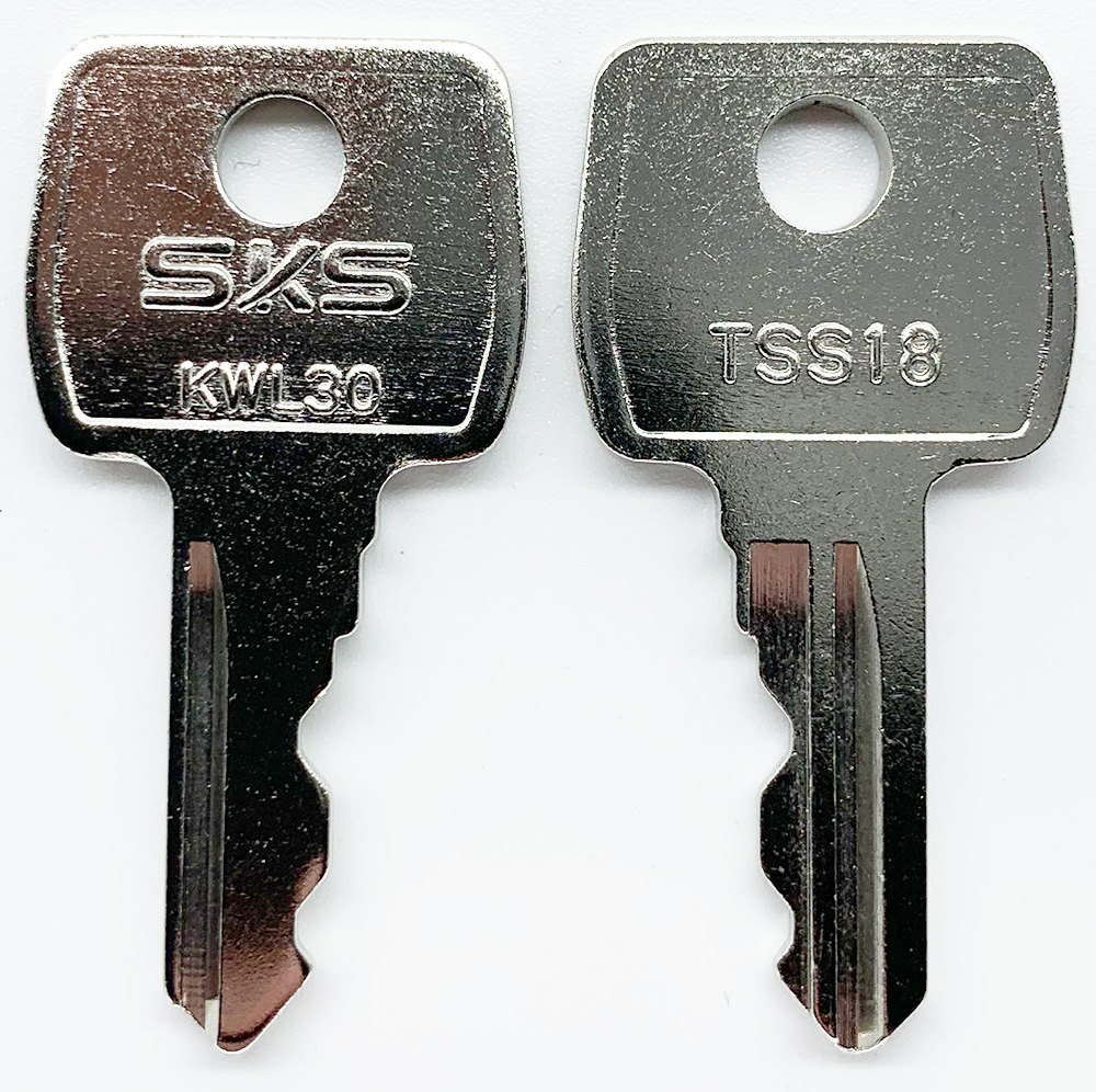 Replacement Strebor TSS18 KWL30 Window Key from WebKeys - replacement key cutting by mail order