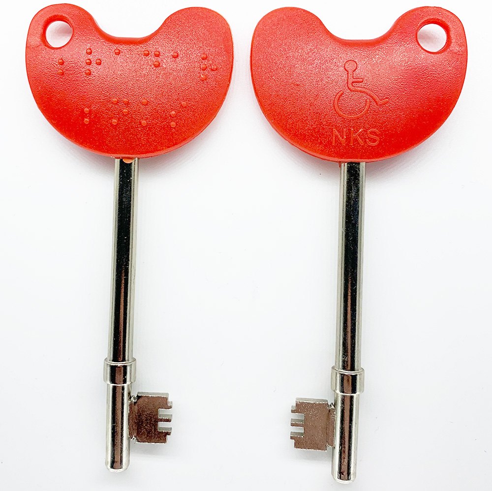 Radar Disabled Toilet Door Key with Plastic Head - online key cutting ...